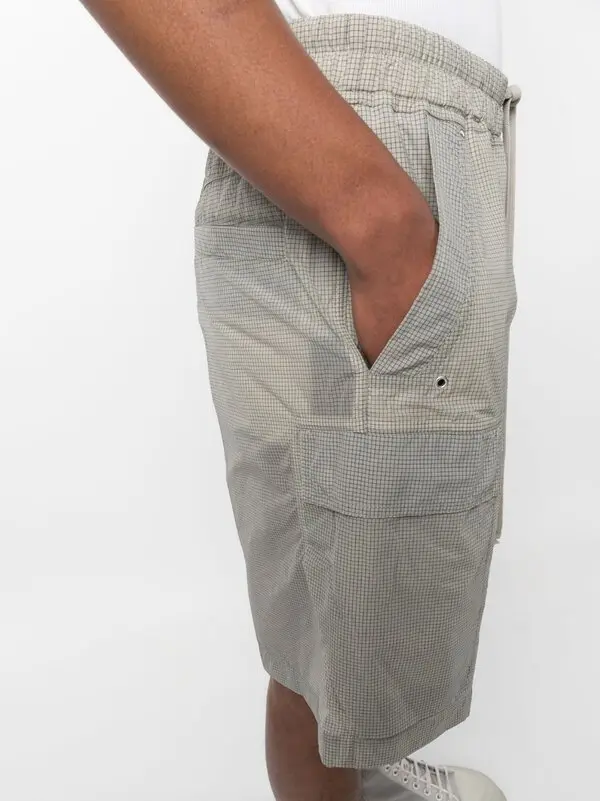 Rick Owens Check-print Knee-length Shorts