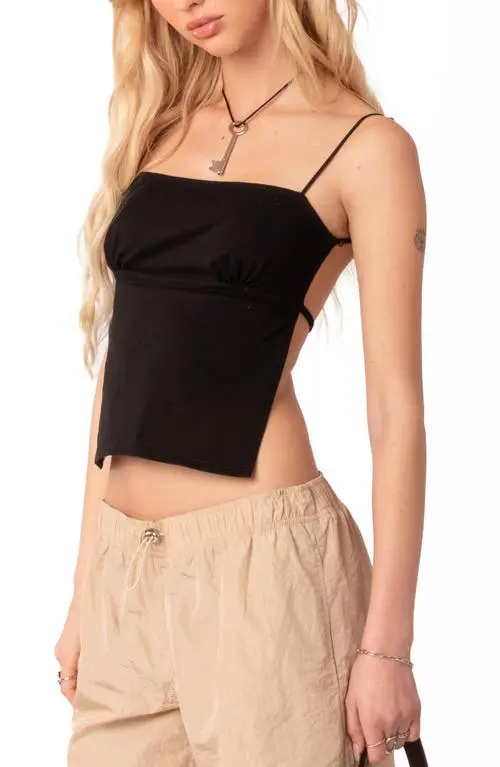 EDIKTED Jinx Open Back Camisole - Black