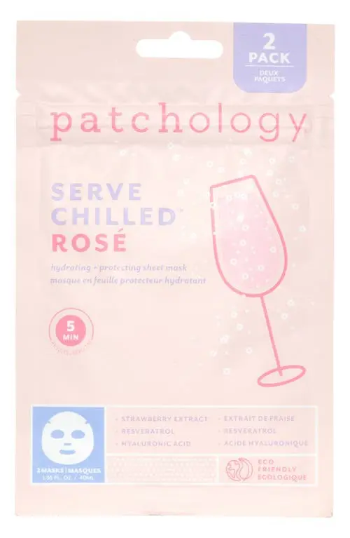 PATCHOLOGY 2-pack Serve Chilled Rosé Sheet Masks - No Color