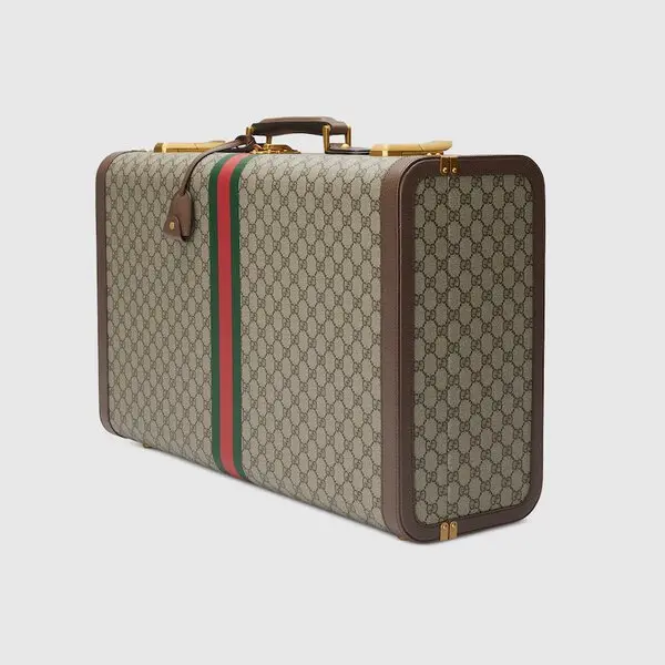 Gucci Savoy Large Suitcase - Beige