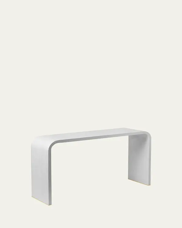 Aerin Faux Shagreen Console Table