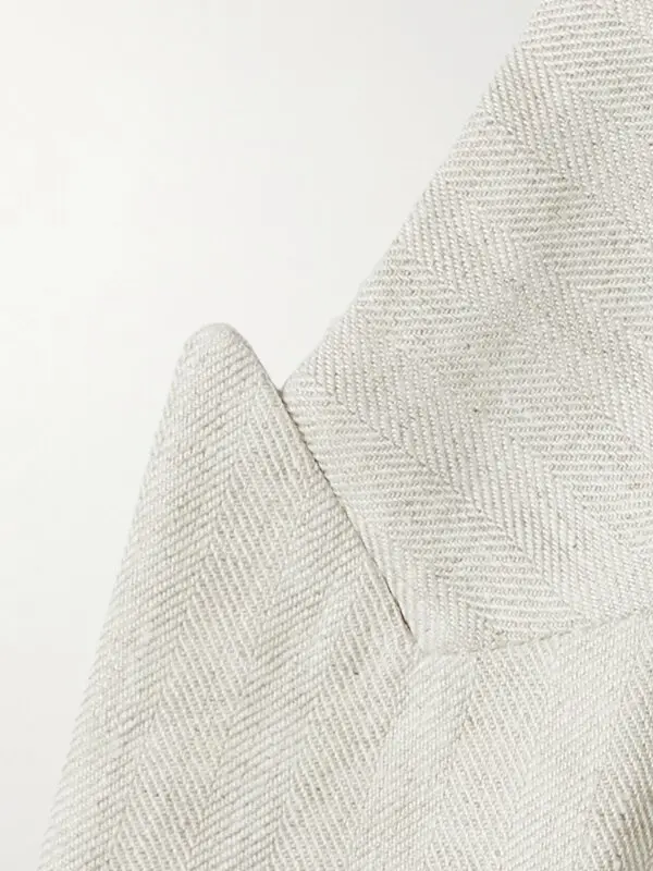 FAVOURBROOK Dawlish Ebury Slim-fit Herringbone Linen Suit Jacket