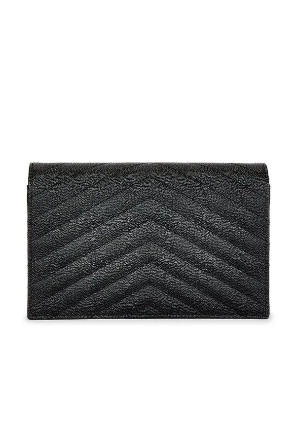 Saint Laurent Cassandra Envelope Chain Bag - Noir