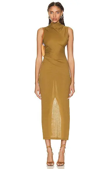 strapless open back dress Orange Semi Formal Dress | Bloom West Boutique