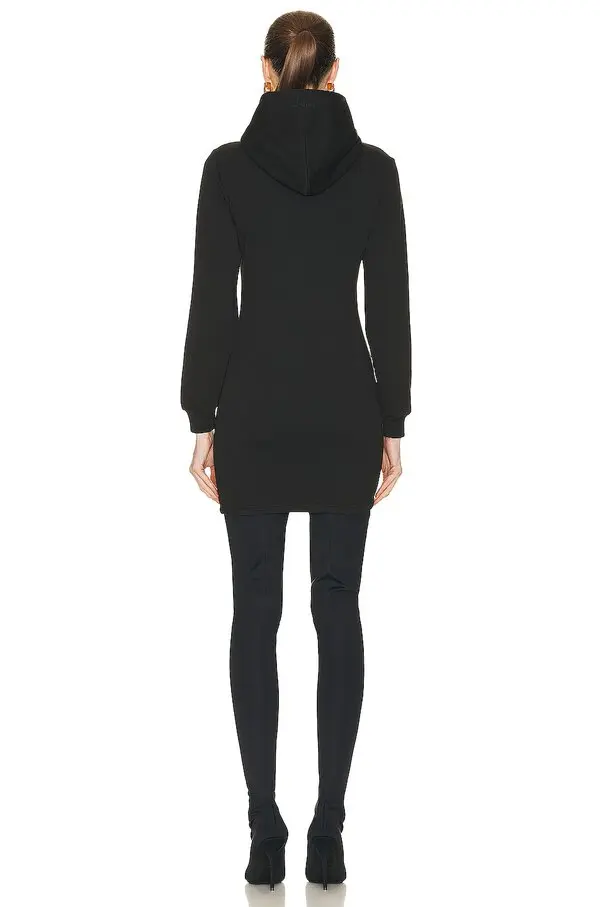 hoodie dress fitted Marcella | Tompkins Long Sleeve Sweatshirt Dress in Sand | Women's Size Small | Midweight French Terry
