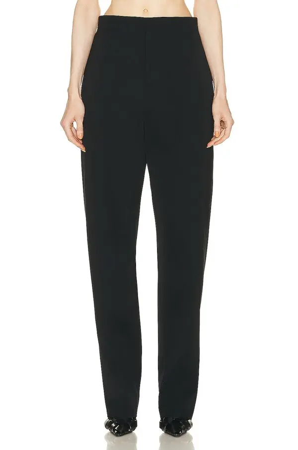 Bottega Veneta Stretch Wool Pant - Black