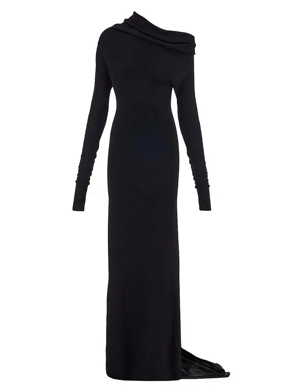 FERRAGAMO Asymmetrical Jersey Gown