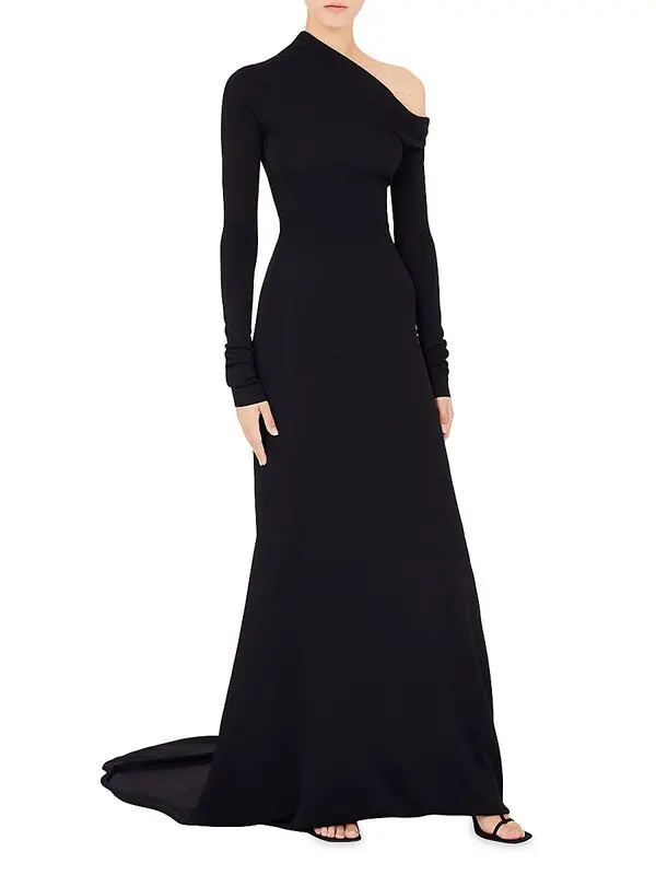 FERRAGAMO Asymmetrical Jersey Gown