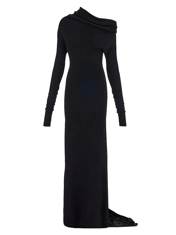FERRAGAMO Asymmetrical Jersey Gown