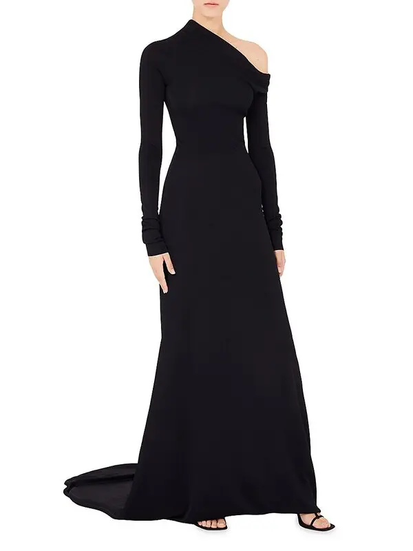FERRAGAMO Asymmetrical Jersey Gown