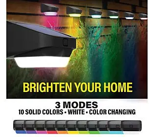 BELL & HOWELL Bell + Howell Solar Powered Color Changing Fenc Lights 8-pack