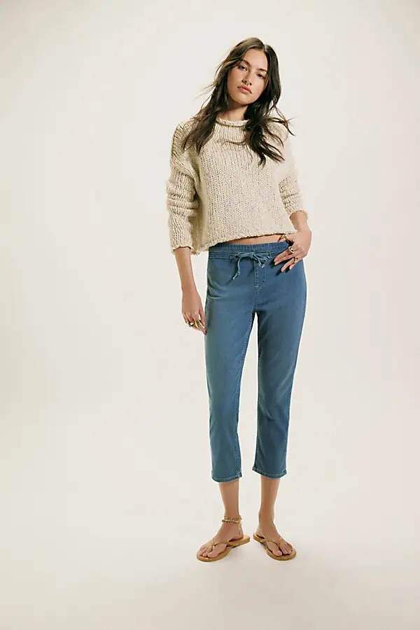 Free People We The Free Knockout Mid-rise Crop Jeans
