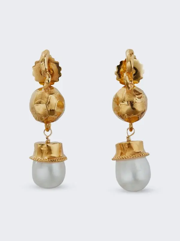 ALIGHIERI The Return To Innocence Pearl Earrings - 24k Gold Plated