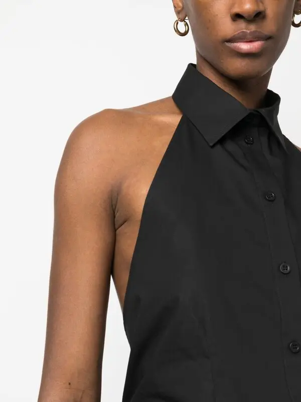 MSGM Open-back Sleeveless Shirt