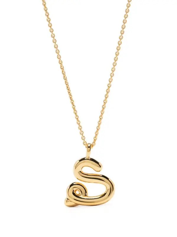 MISSOMA S-letter Pendant Chain-link Necklace - Gold