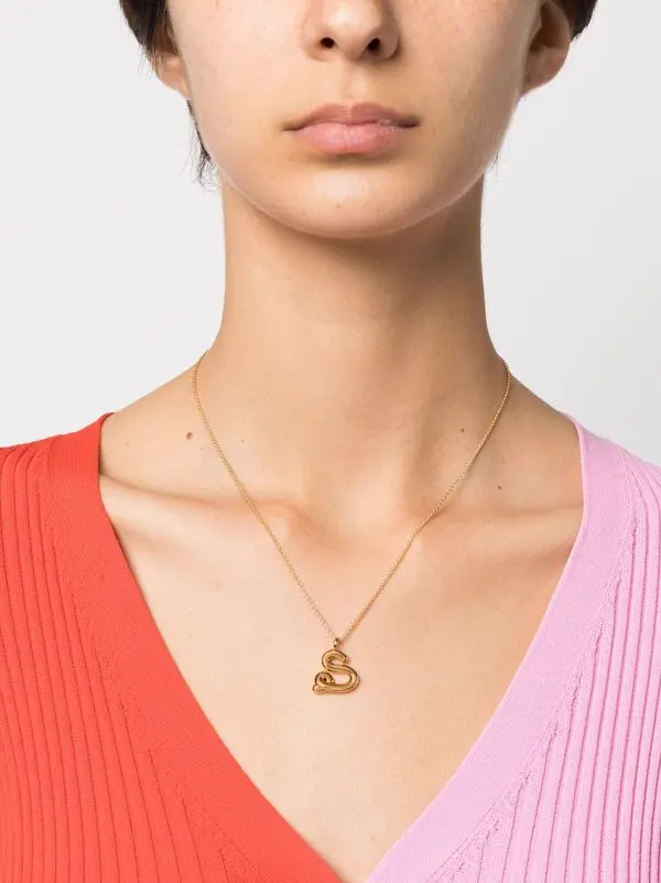 MISSOMA S-letter Pendant Chain-link Necklace - Gold