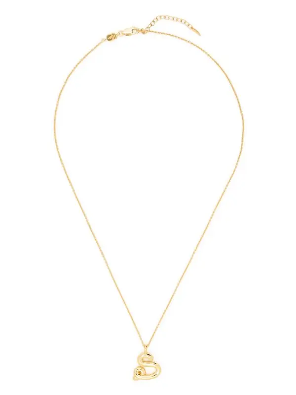 MISSOMA S-letter Pendant Chain-link Necklace - Gold
