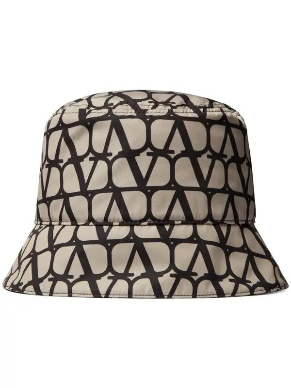 Valentino Garavani Toile Iconographe Bucket Hat - Neutrals