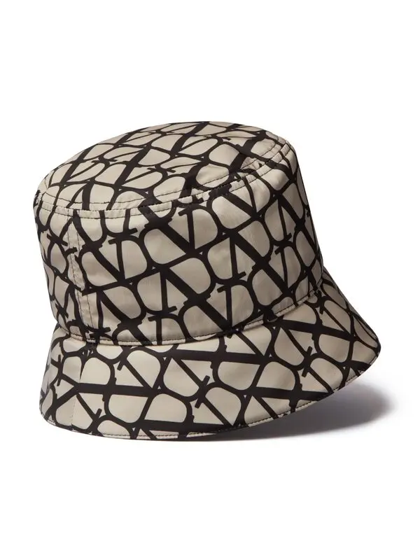 Valentino Garavani Toile Iconographe Bucket Hat - Neutrals