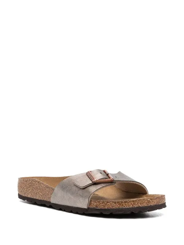 BIRKENSTOCK Madrid Metallic-effect Leather Sandals
