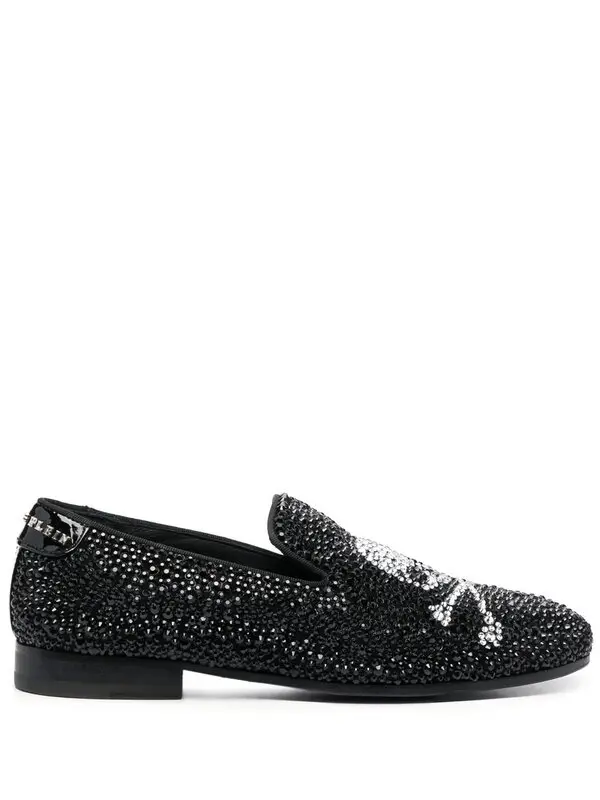 Philipp Plein Skull Bones Moccasins