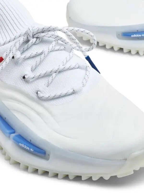 Adidas Nmd S1 Fs Knitted Sneakers - White | Editorialist