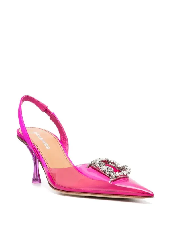 Dsquared2 80mm Embellished-logo Slingback Pumps