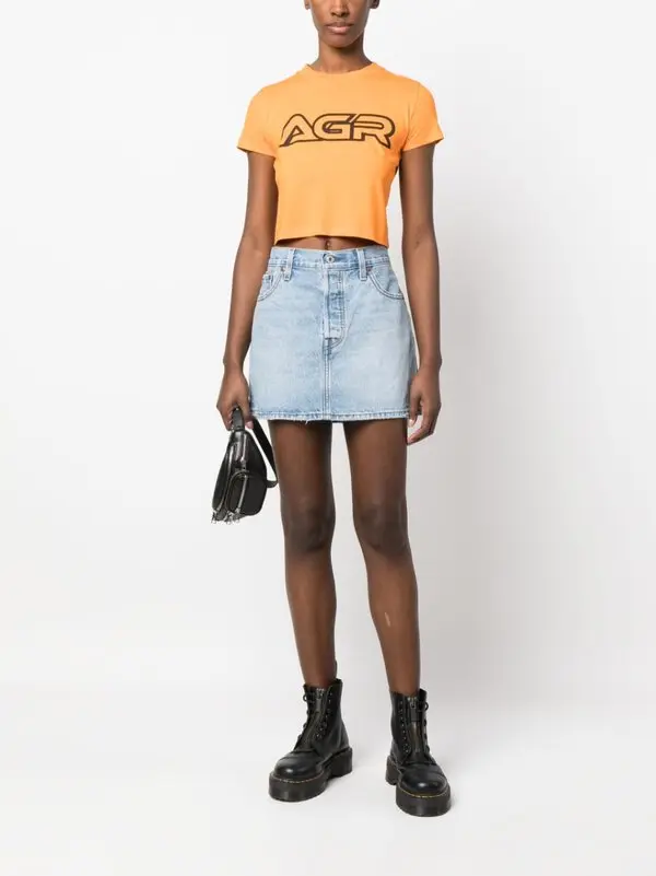 LEVI'S Mid-rise Denim Skirt