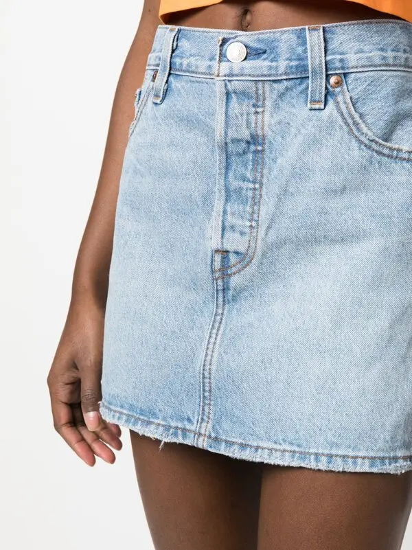 LEVI'S Mid-rise Denim Skirt