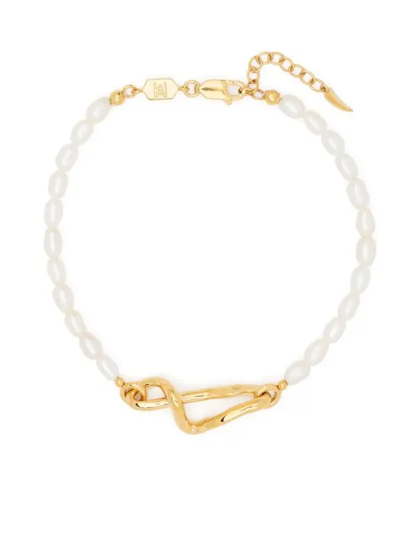 MISSOMA Molten Seed-pearl Knot Bracelet - White