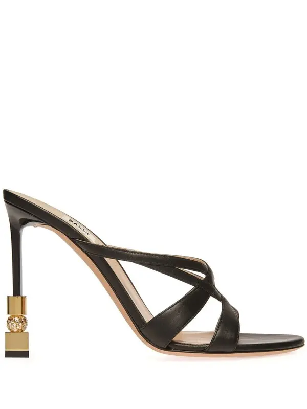 Bally Carolyn 105mm Leather Sandals - Black