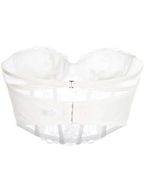 FLEUR DU MAL Bella Embroidered Bustier