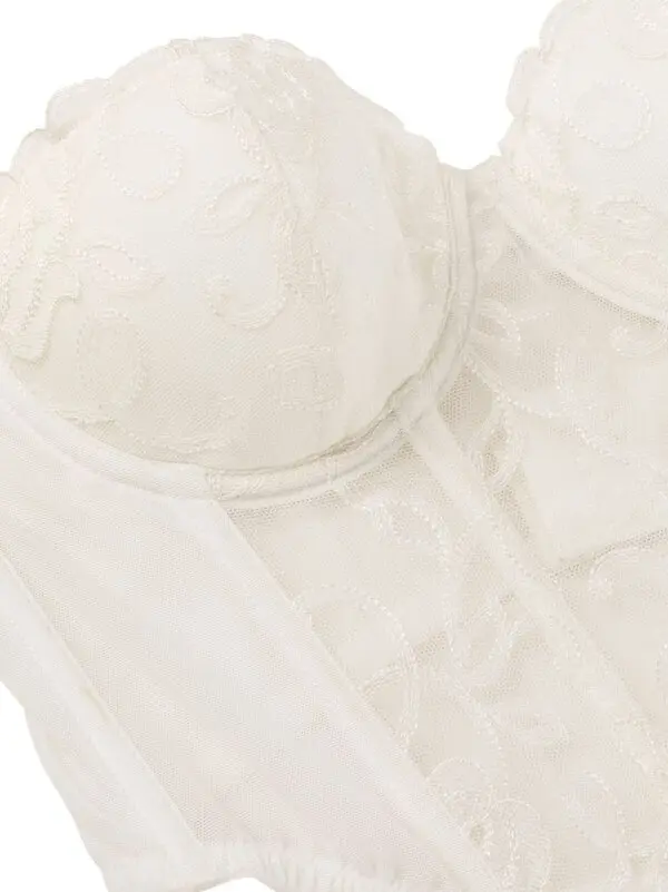 FLEUR DU MAL Bella Embroidered Bustier