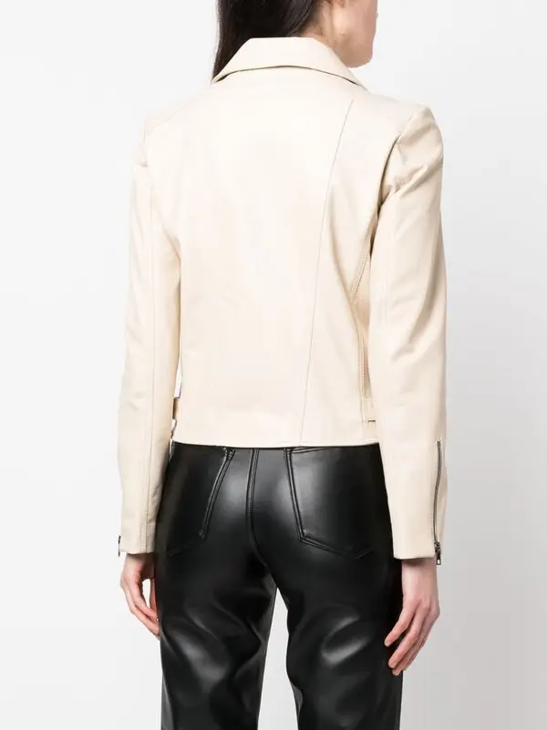 Simonette Ravizza Leather Biker Jacket