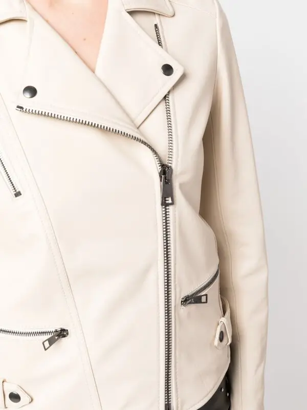 Simonette Ravizza Leather Biker Jacket