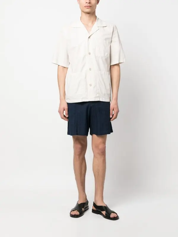Aspesi Short-sleeve Cotton Shirt - Neutrals
