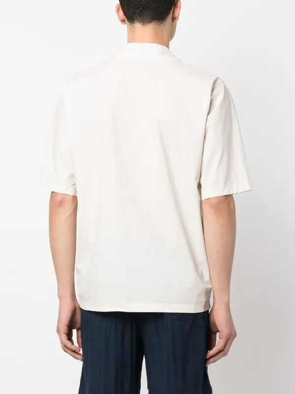 Aspesi Short-sleeve Cotton Shirt - Neutrals