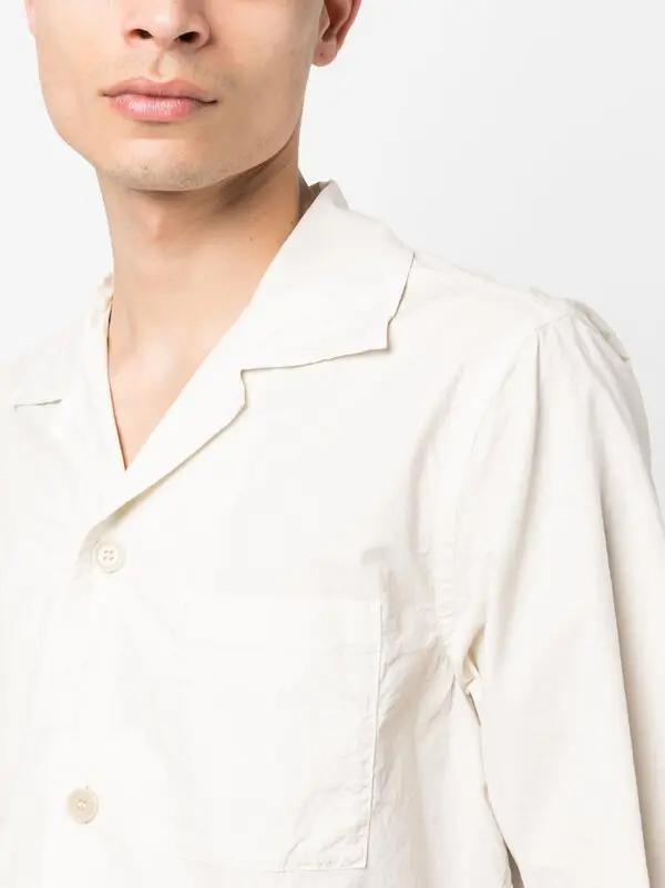 Aspesi Short-sleeve Cotton Shirt - Neutrals