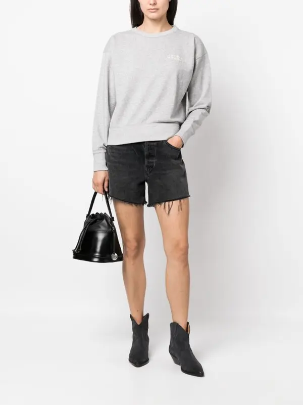 Isabel Marant Étoile Shad Logo-embroidered Sweatshirt - Grey