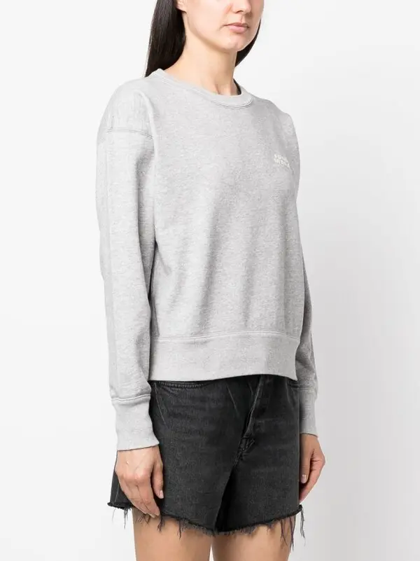 Isabel Marant Étoile Shad Logo-embroidered Sweatshirt - Grey