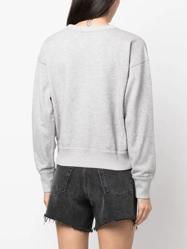 Isabel Marant Étoile Shad Logo-embroidered Sweatshirt - Grey