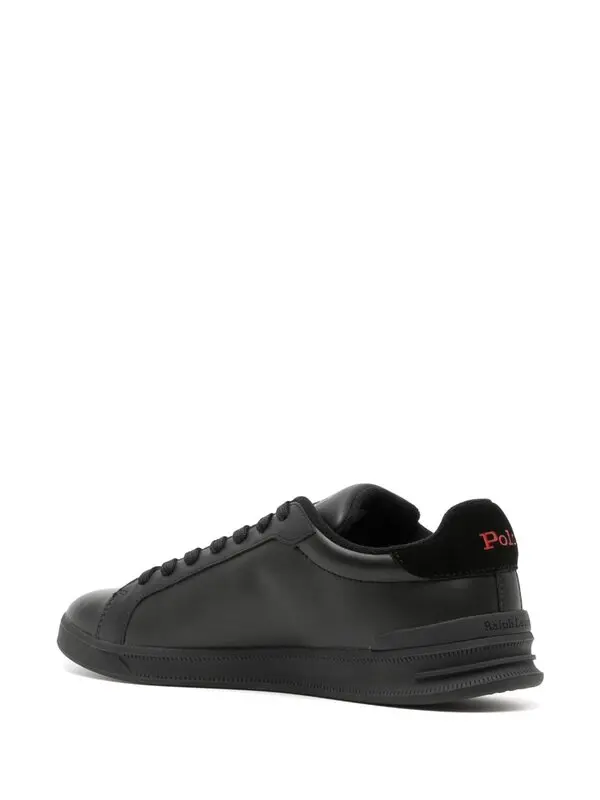 Polo Ralph Lauren Embroidered-pony Low-top Sneakers - Black