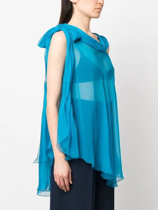 Alberta Ferretti Asymmetric Blouse
