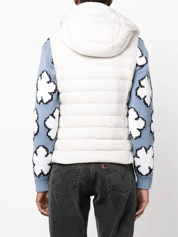 MOORER Padded Gilet With Detachable Hood