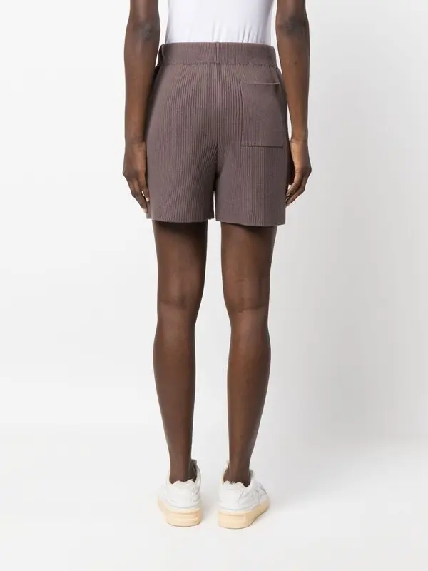 JOSEPH Ribbed-knit Silk-blend Thigh-length Shorts