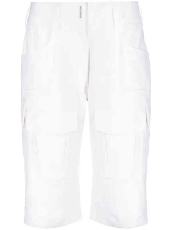 Givenchy Cargo Bermuda Shorts - White