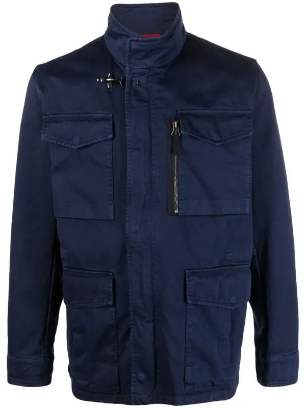 FAY Multiple-pocket Field Jacket - Blue