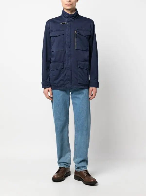 FAY Multiple-pocket Field Jacket - Blue