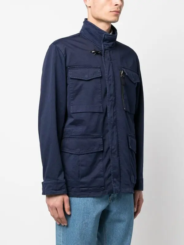 FAY Multiple-pocket Field Jacket - Blue
