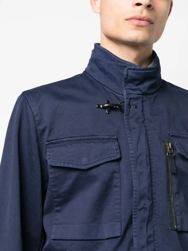 FAY Multiple-pocket Field Jacket - Blue